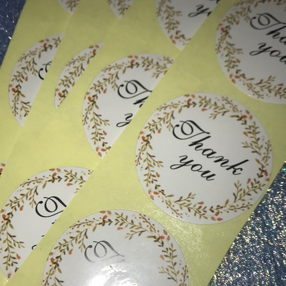 Office | 110 15pc Thank You Floral Sticker Labels | Poshmark